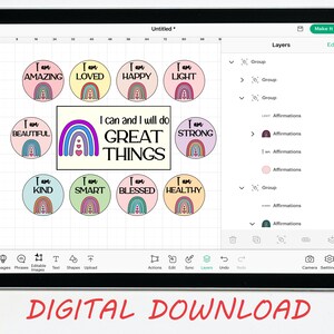 Positive Affirmations SVG, Positive Affirmations PNG, Positive Quotes ...