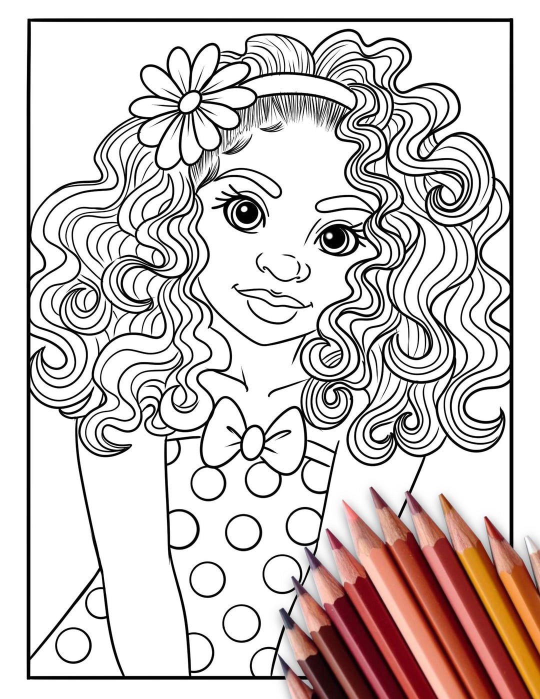 Coloring Page for Kids Kids Coloring Page Black Girl Hairstyle Coloring ...