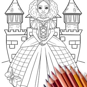Black Girl Magic Coloring Pages, African American Princess ...