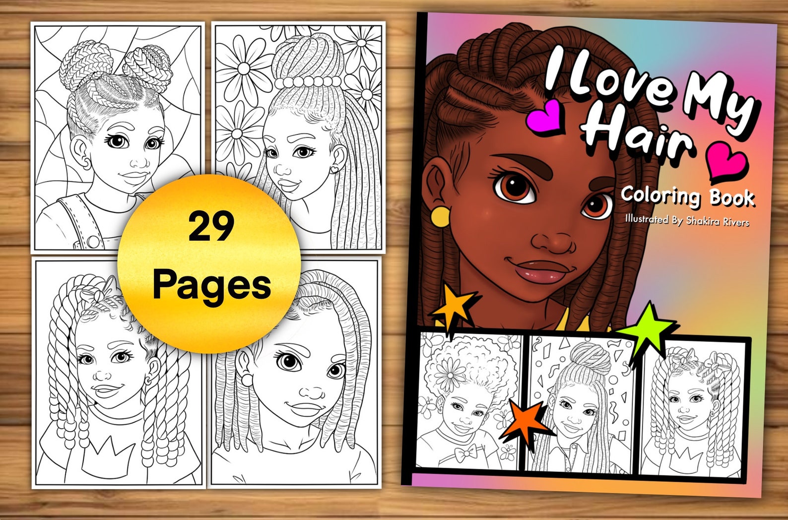 Natural Hair Coloring Book for Black Girls Fun and Relaxing PDF ...