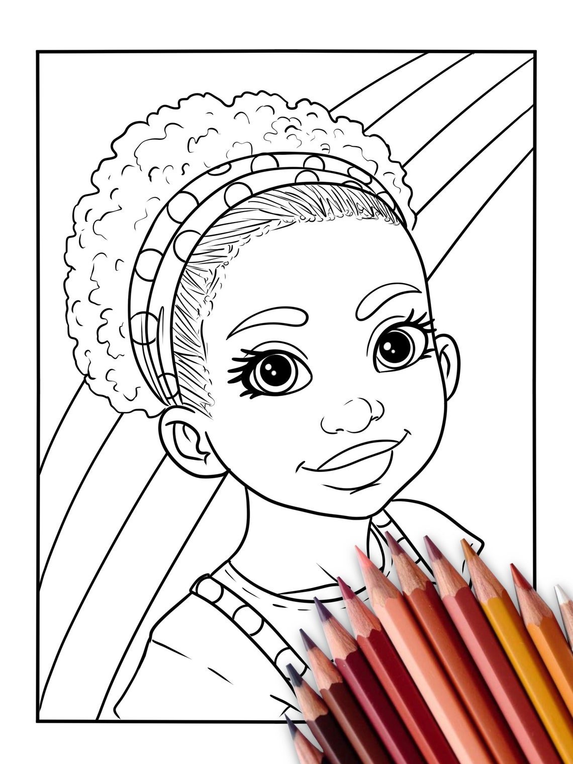 Natural Hair Coloring Book for Black Girls Fun and Relaxing PDF ...