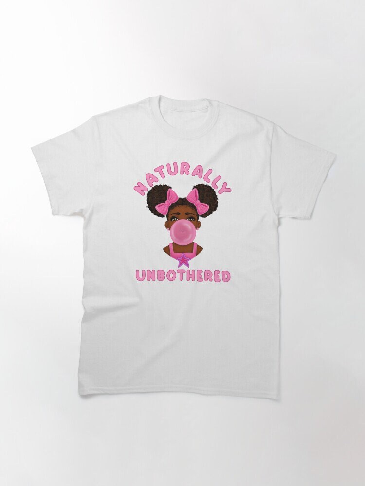 Naturally Unbothered Black Girl Magic bubble Gum Art Sublimation Design ...