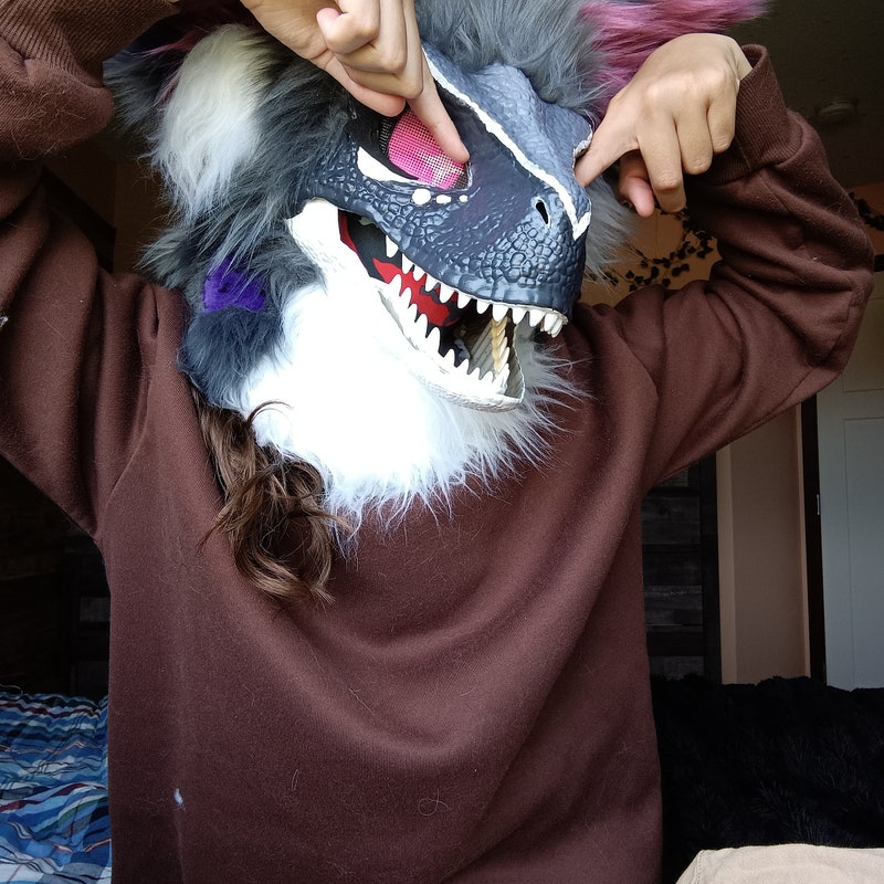 Dino Mask - Etsy