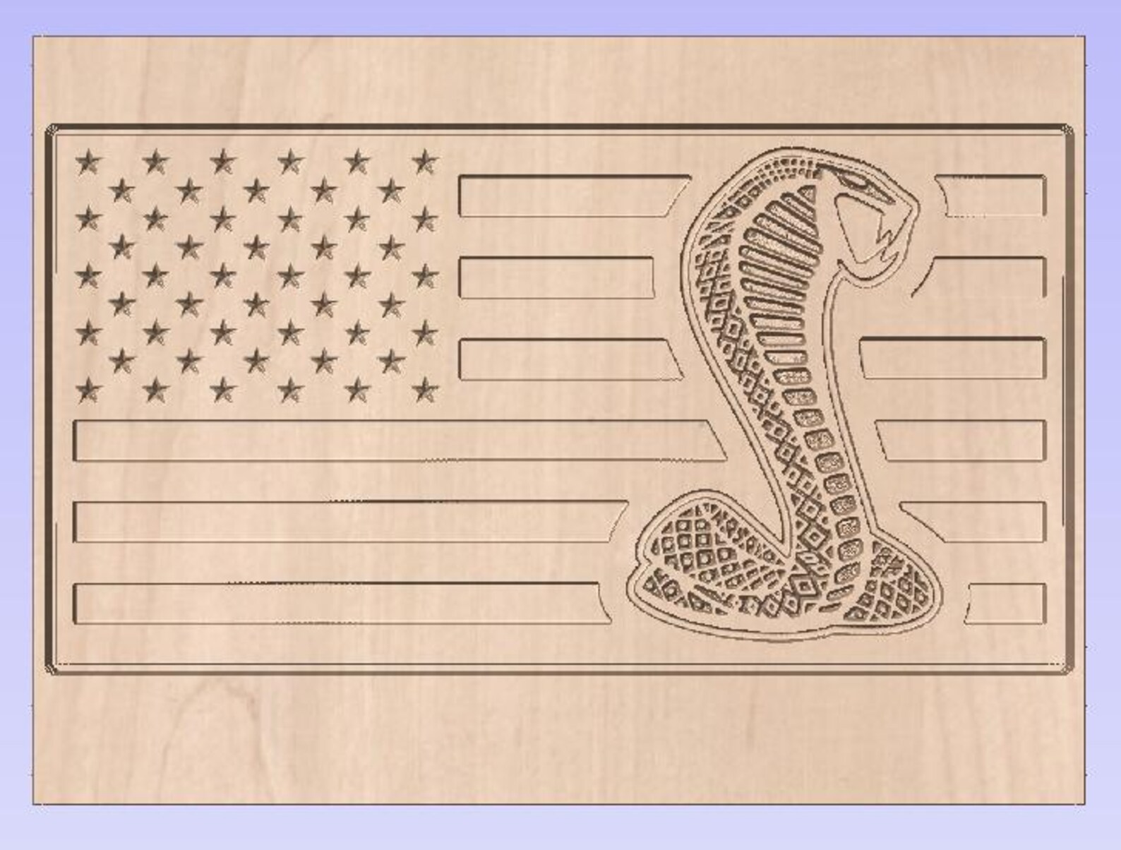 Super Cobra Flag SVG, DXF File - Etsy