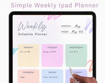 Digital Weekly Planner 2022 2023, Goodnotes Planner, Daily Planner ...