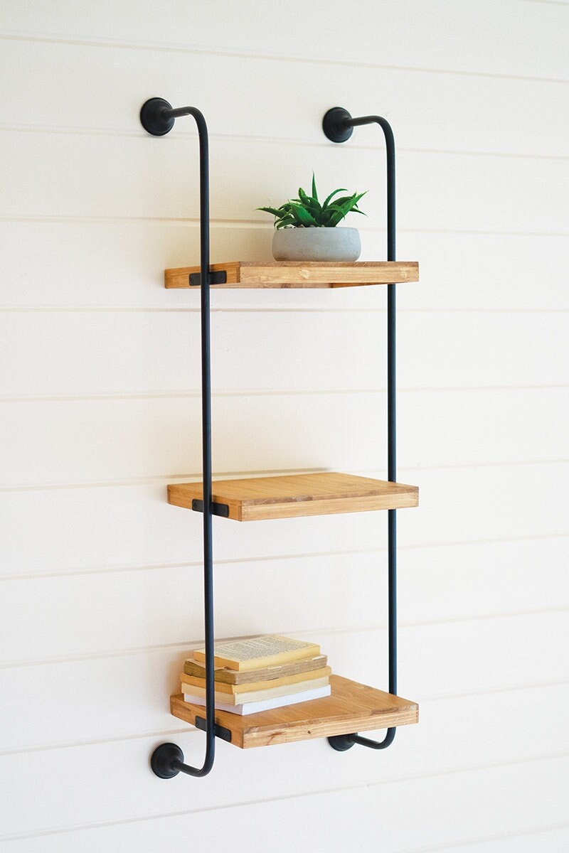 Wall Ladder Three-tiered Shelf - Etsy