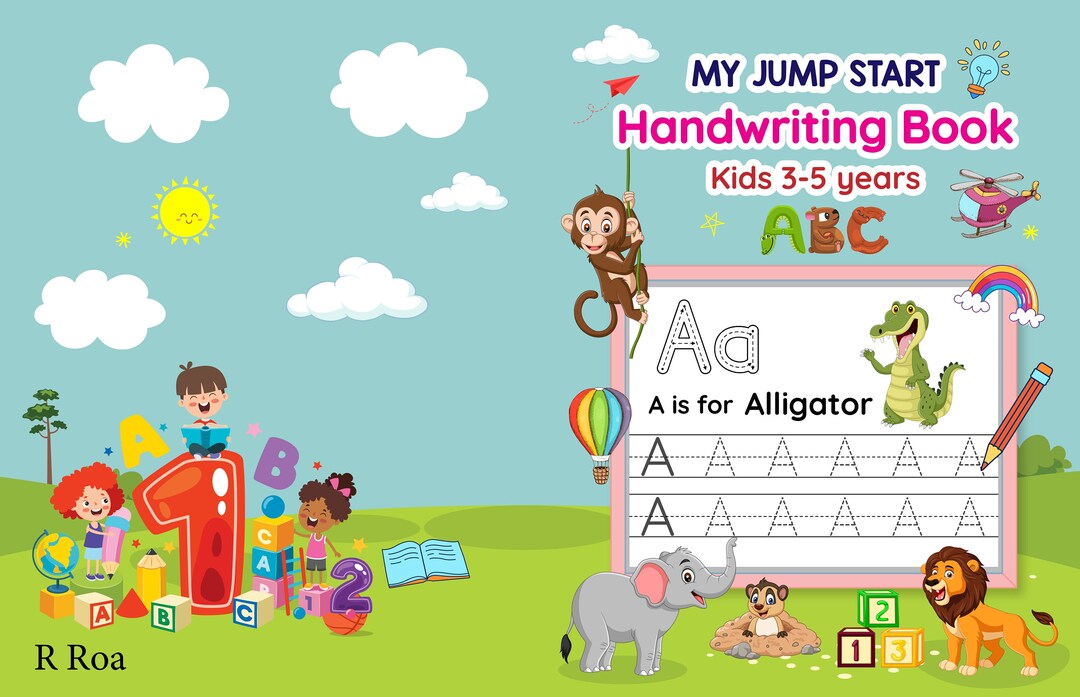 My Jump Start Handwriting Book: A Great Practice With Pen for Kids ...
