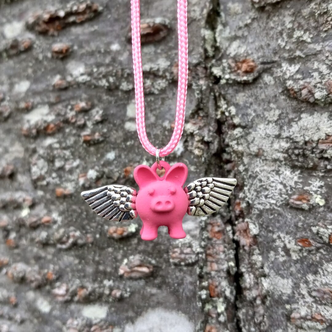 When Pigs Fly Adjustable Sliding Knot Paracord Necklace - Etsy