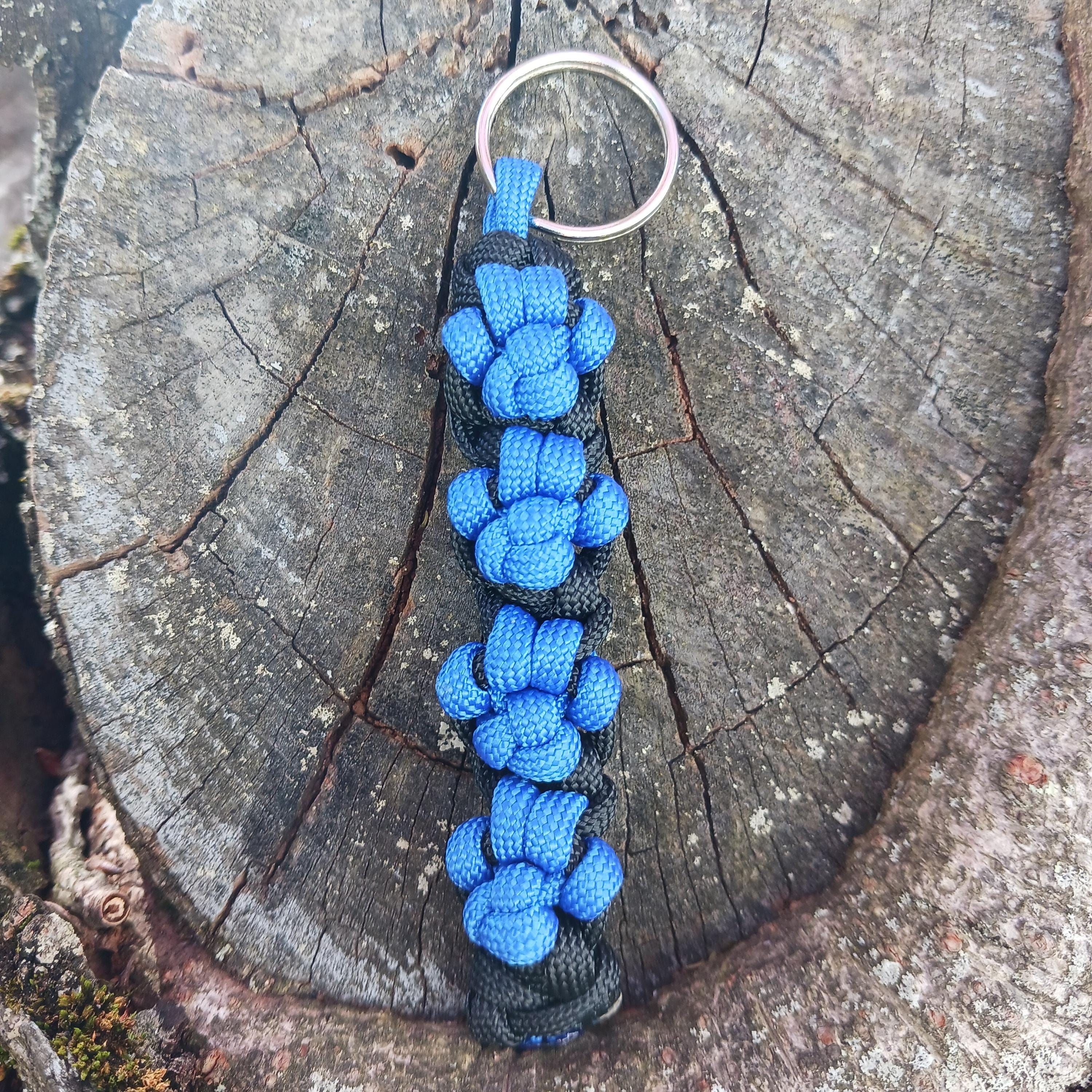 Paw Print Keychain, Macrame Keychain, Paracord Keychain, Cat Paw ...