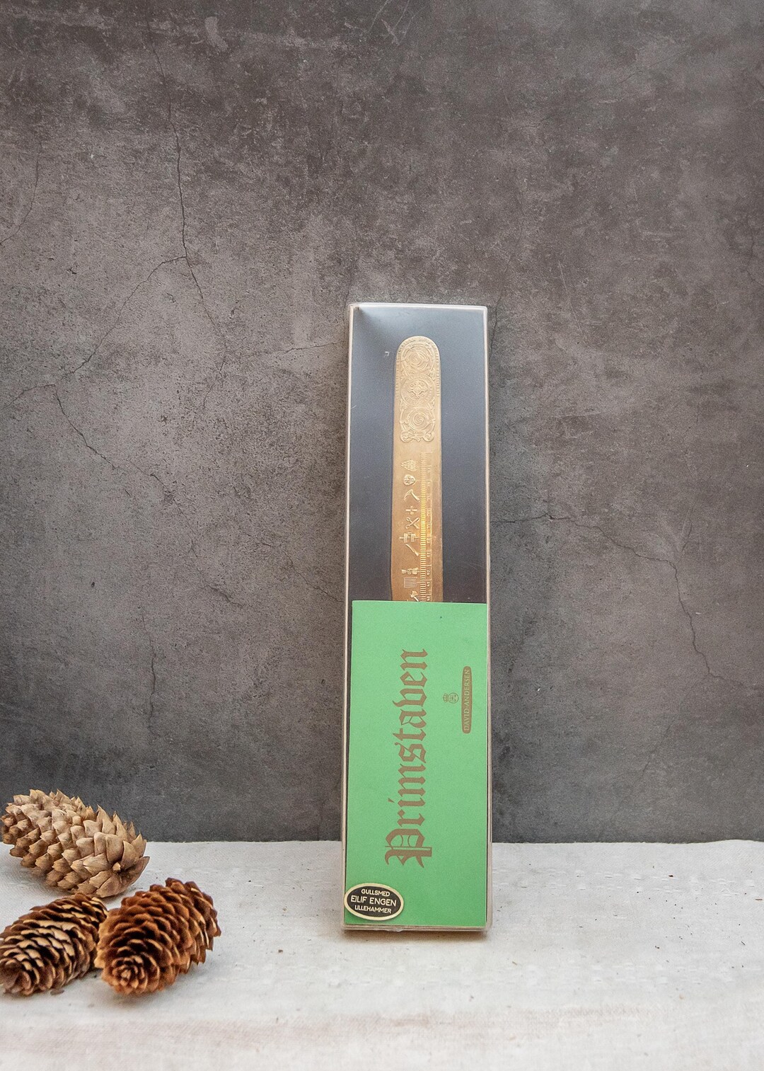 Vintage Runic Calendar Primstav Norwegian David Andersen Brass Nordic ...