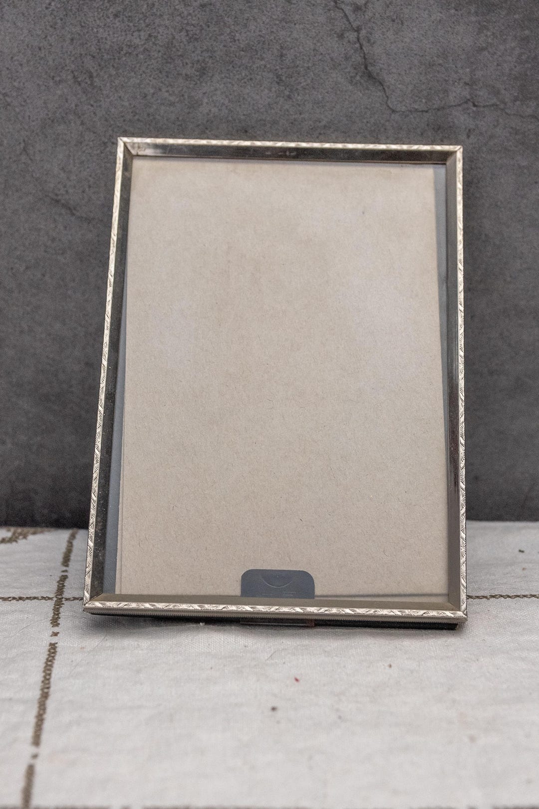 Vintage Small Metallic Frame Mid Century Memories Table Wall Decor 80s ...