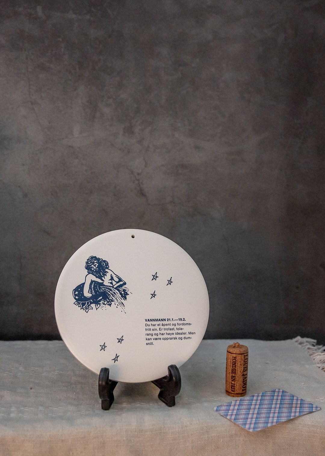 Vintage Horoscope Tile Porcelain H and R Johnson England Ltd Wall ...