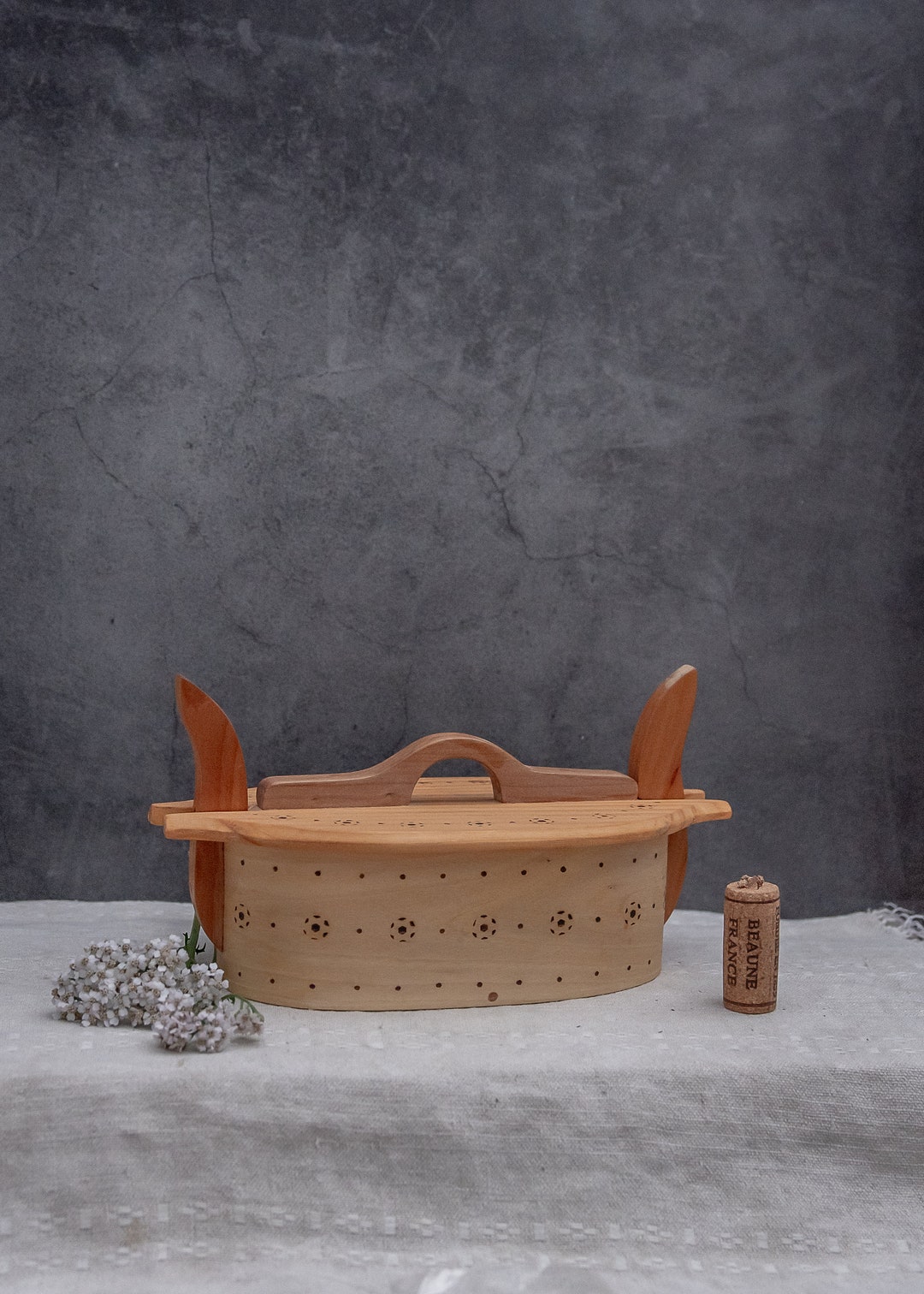 Vintage Scandinavian Bentwood Tine Box Handmade Norwegian Folk Art ...