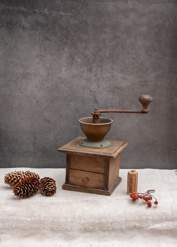 Antique Coffee Grinder Norwegian Rustic Primitive Manual Mill Vintage Kitchen Utensil Scandinavian Style Farmhouse Decor Collectible Gift Etsy UK