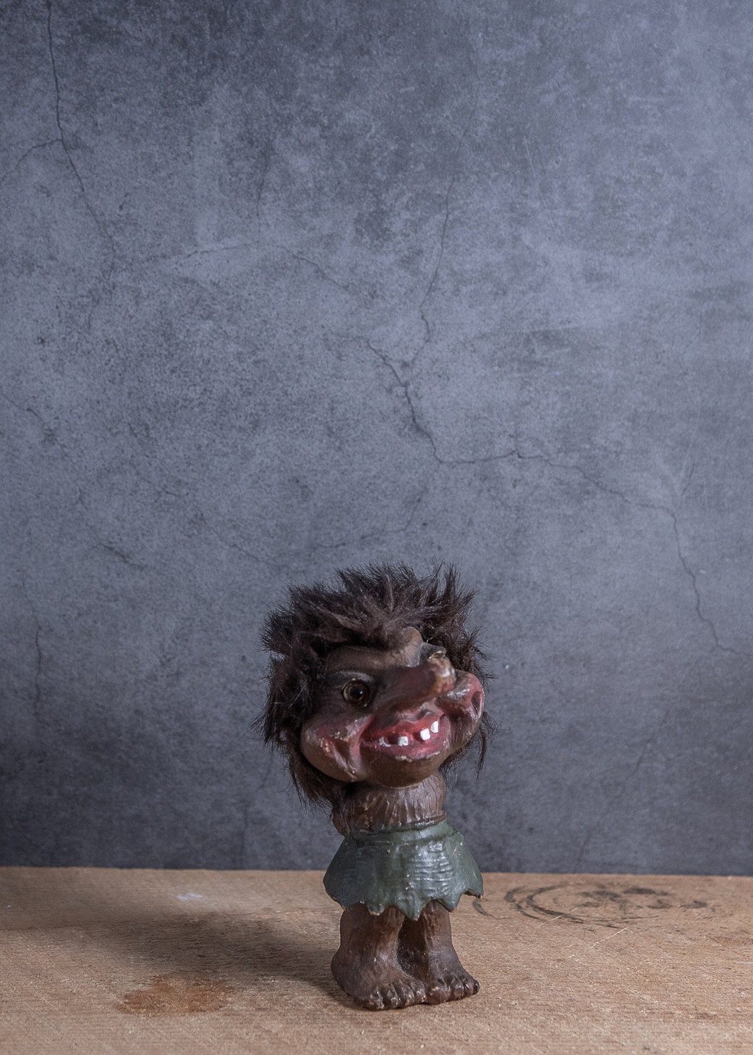 Vintage Troll Figurine Handmade Norway Troll Nordic Folk Art ...