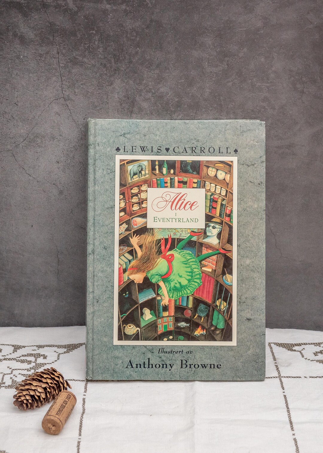 NORWEGIAN Vintage Alice in Wonderland Book Children Book 90s Lewis ...