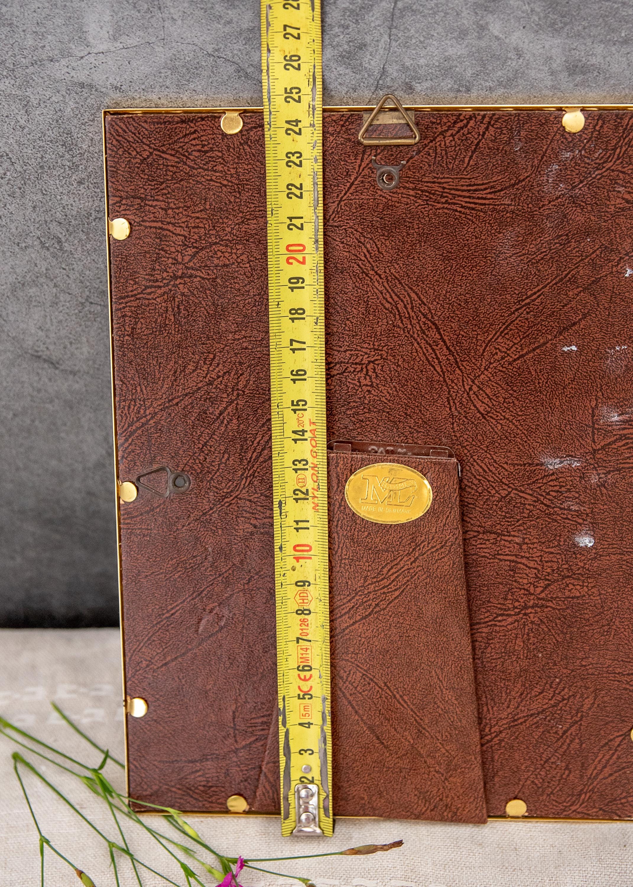 Vintage Picture Frame Brass Metal Photo Display French Style Antique ...