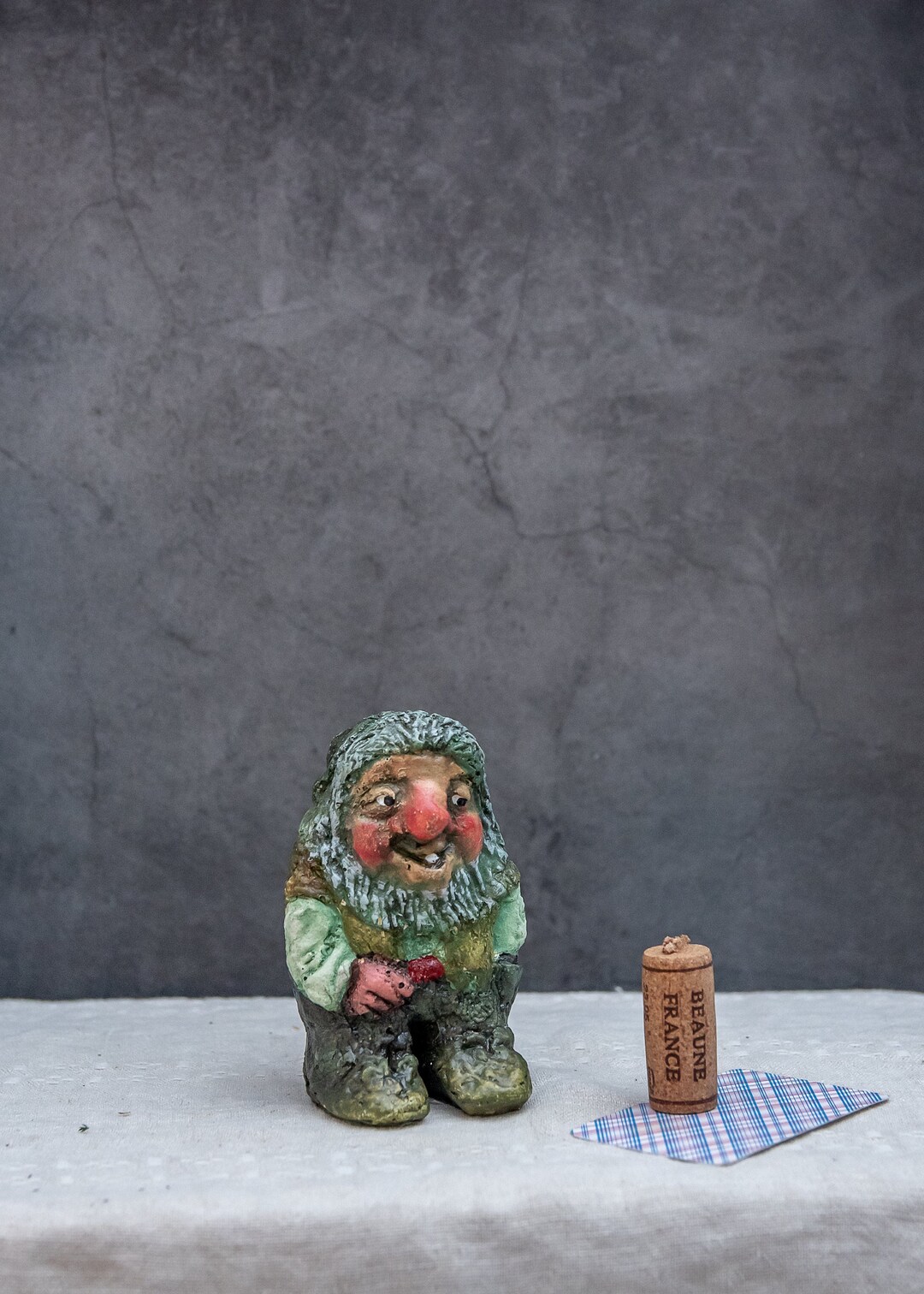 Vintage Troll Figurine Ceramics Green Scandinavian Collectible Figurine ...