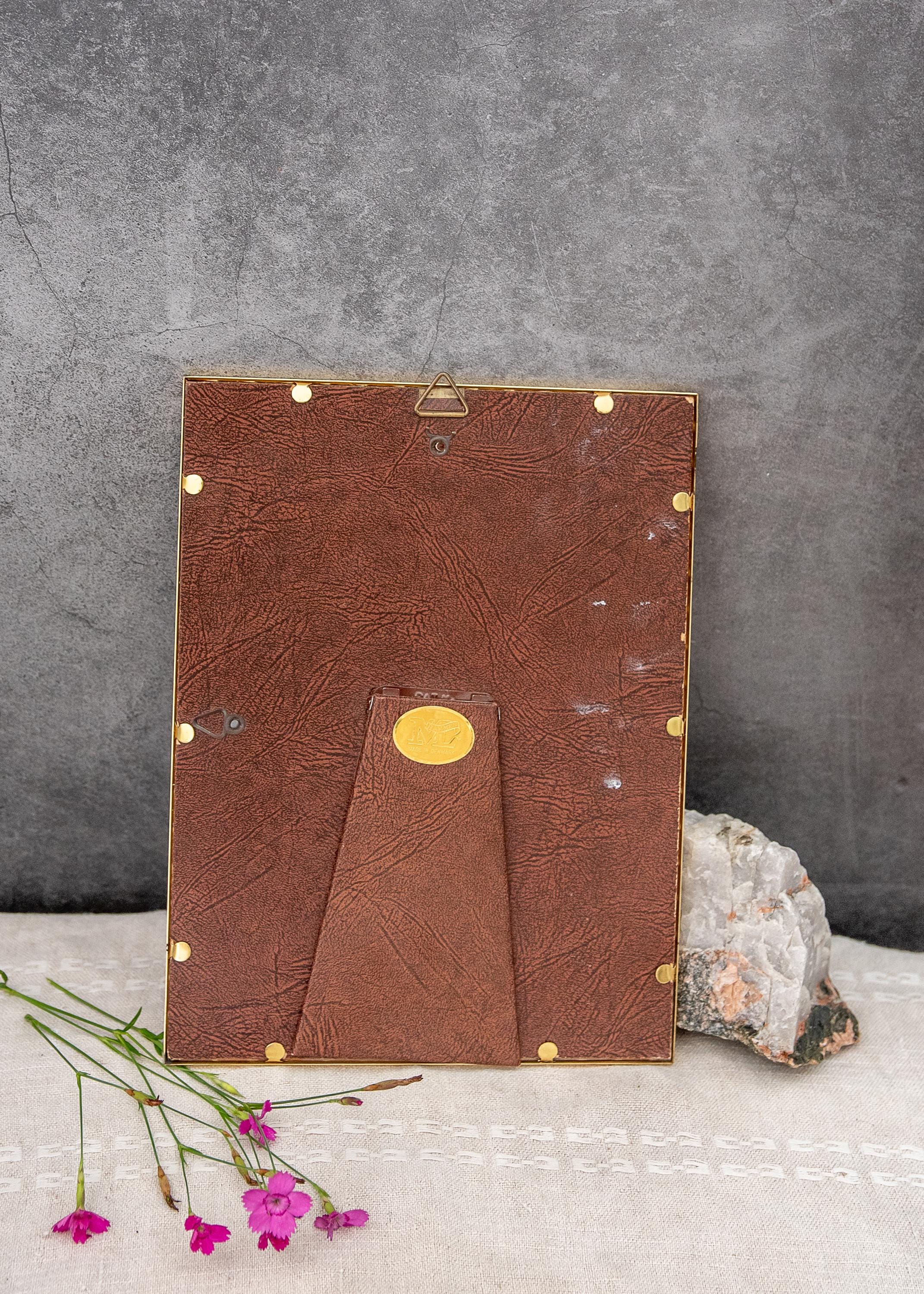 Vintage Picture Frame Brass Metal Photo Display French Style Antique ...