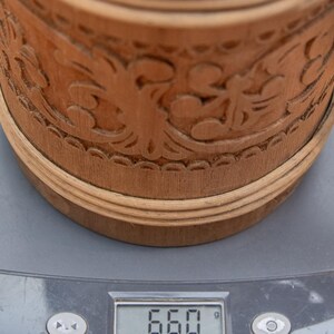 XL Vintage Ale Beer Mug Handmade Wood Carved Beer Tankard Norwegian ...