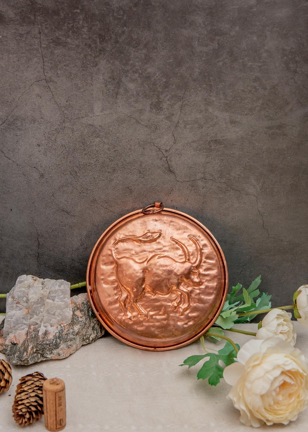 Vintage Swedish Traditional Copper Mold Goat Capricorn Pattern ...
