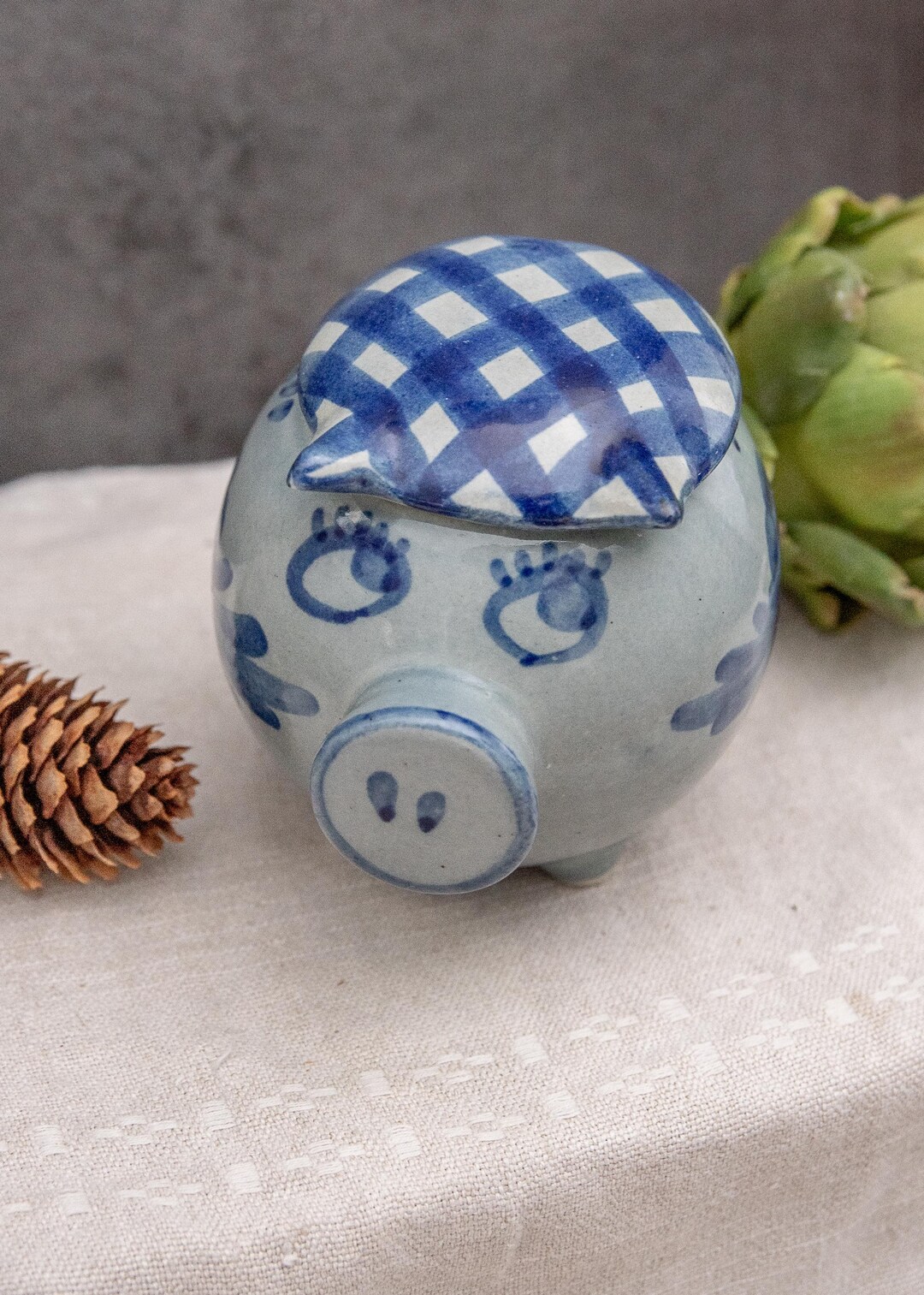 Vintage Marmalade Jar With Lid Sugar Bowl Mustard Dish Jam Bin Handmade ...
