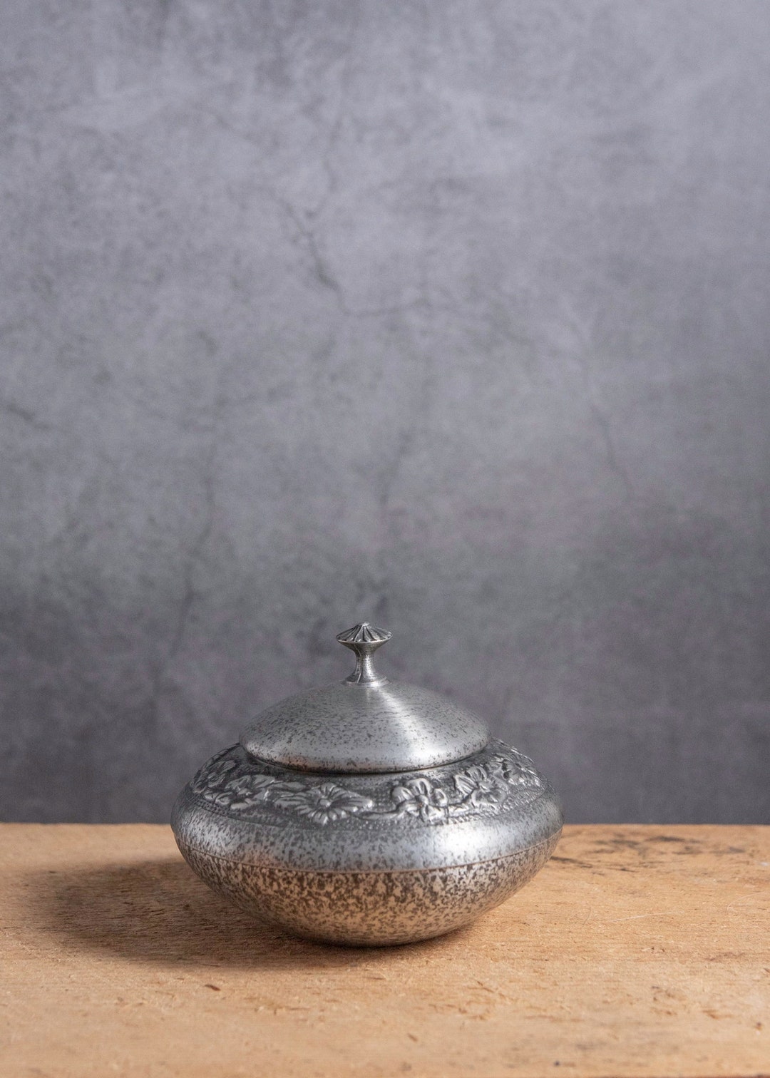 Vintage Jewellery Box Norwegian Pewter Keepsake Box Ring Box Handmade ...