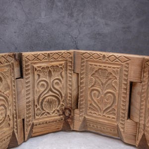 1800s Antique Butter Mold Hand Carved Large Butter Form Norwegian Folk ...