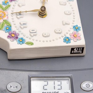 Vintage Small Wall Clock Unique Floral Wall Clock Decorative Miniature ...