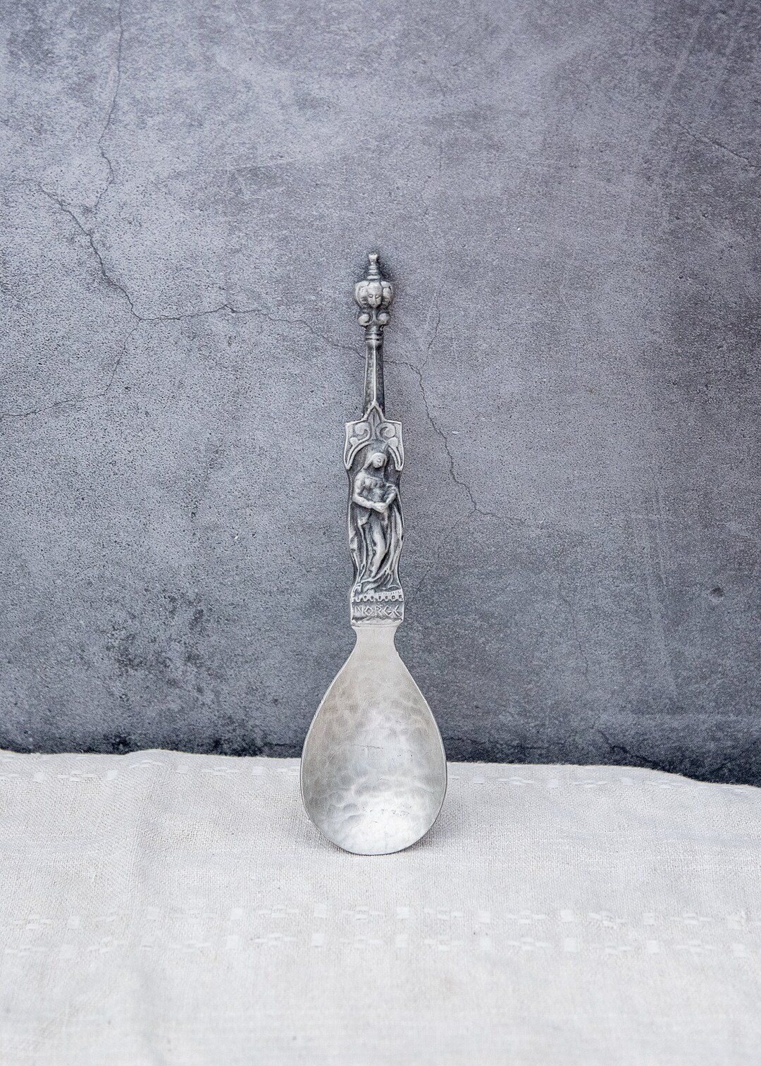 Vintage Handmade Spoon, Holy Communion Gift, Ornament With Blessing ...