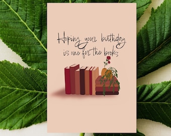 Bookish Greeting Card - Etsy