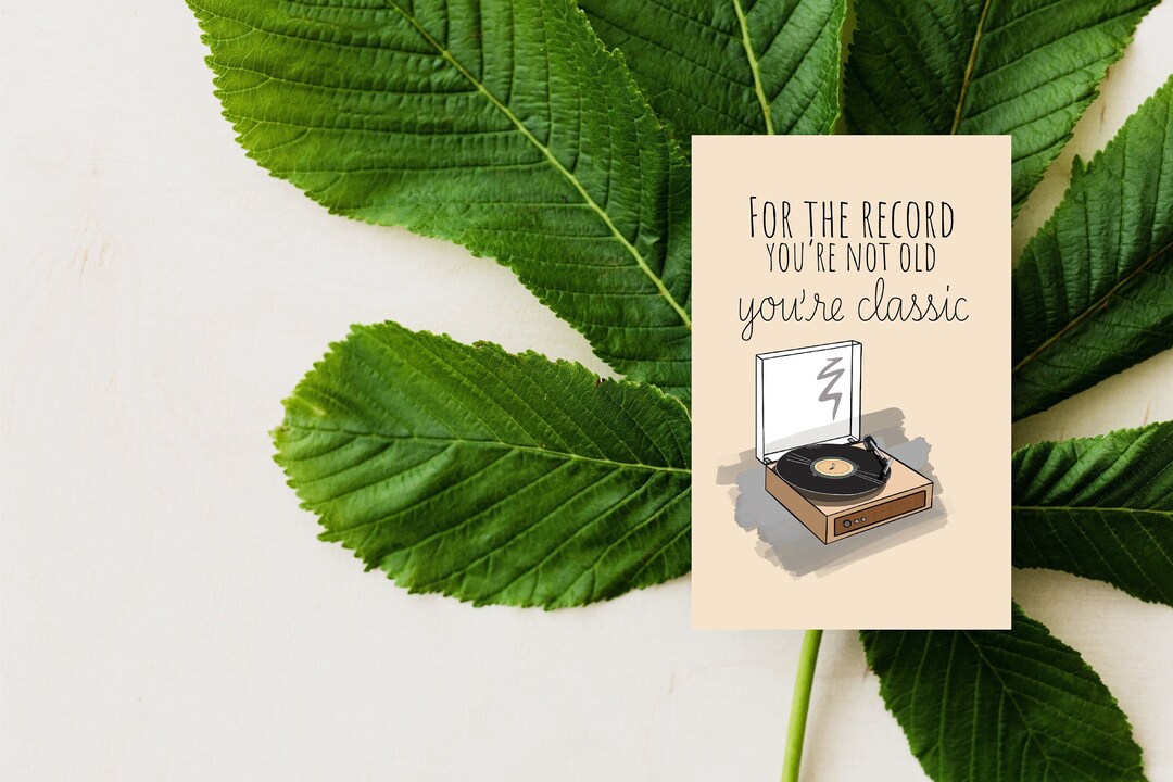 Birthday | Card for Music and Vinyl Fans | Oldies and Classic Records ...