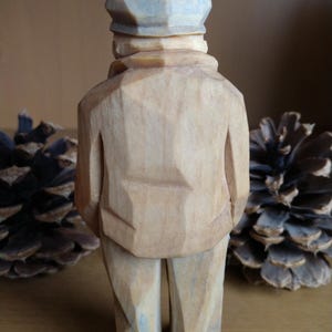 Hand Carved Wood Folk Art Figurine Shelf Decoration Carving Decor - Etsy