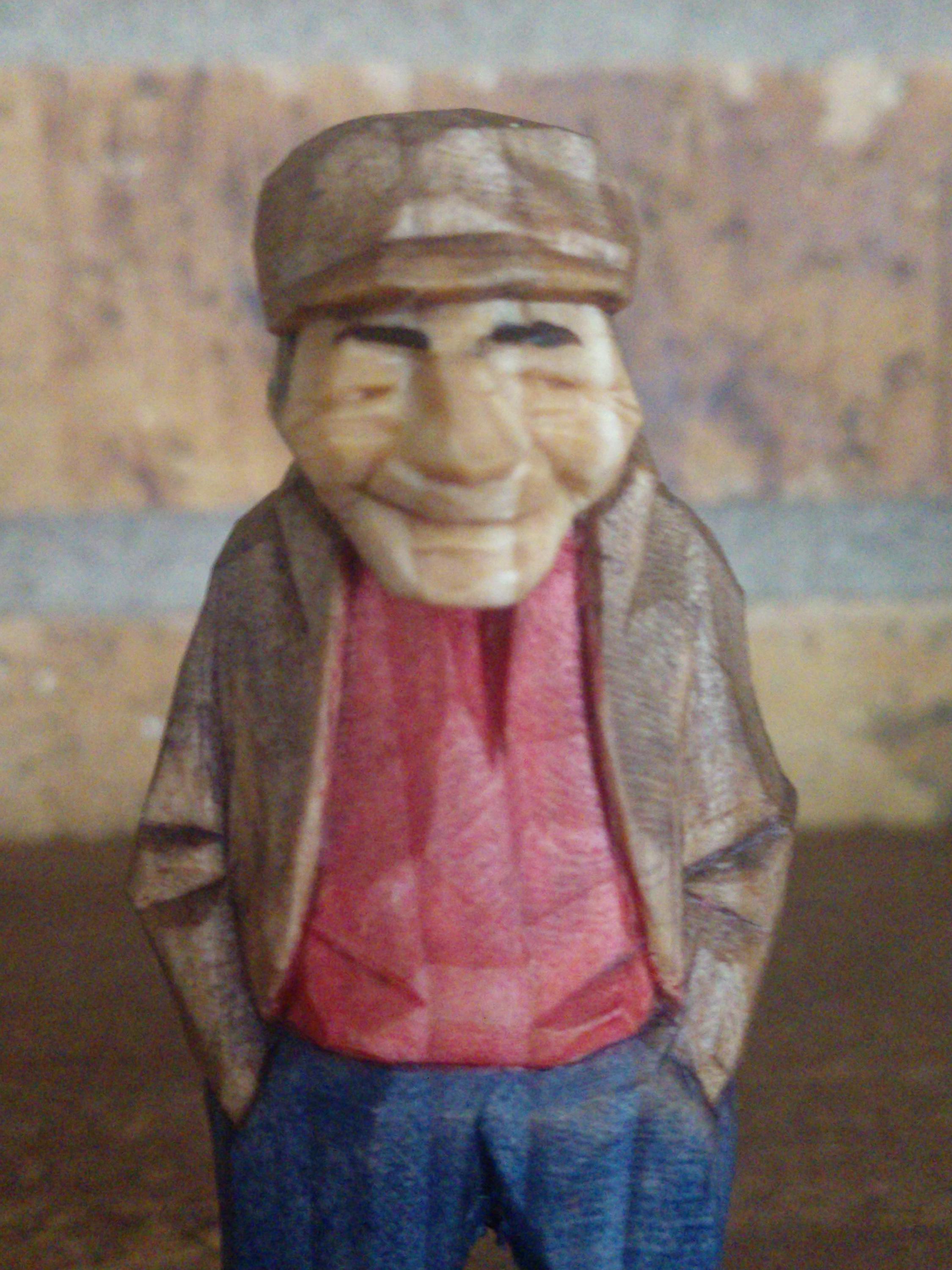 Hand Carved Wood Folk Art Figurine - Etsy