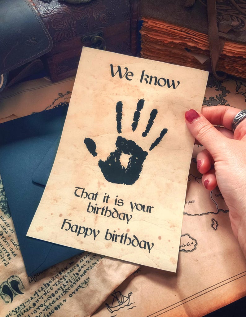 Skirim Inspired Birthday Card (printable) - Etsy
