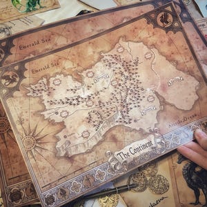 Fourth Wing Map, Empyrean Series - Etsy