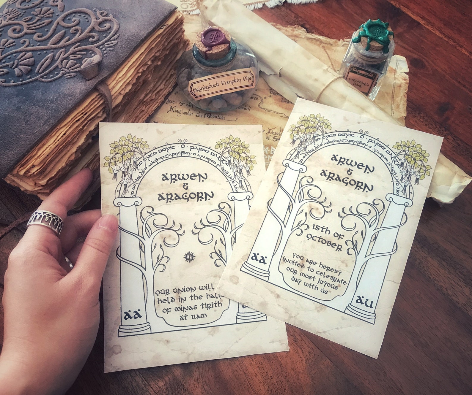 Digital Lord of the Rings Wedding Invitation (printable) - Etsy