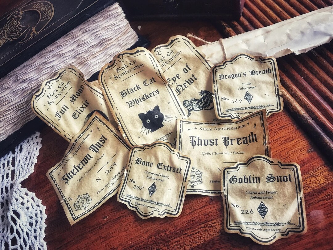 Witchy Potion Labels Bundle - Etsy UK