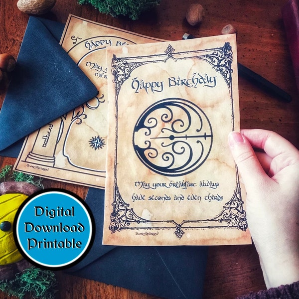 Lord of Rings Birthday Card - Etsy