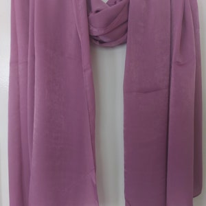 Natural Purple Shiny Soft Lightweight Stole,wedding-prom-party Natural ...
