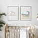 Neutral Playroom Wall Art Decor Beachy Quote Summer 2 Piece Wall Art ...