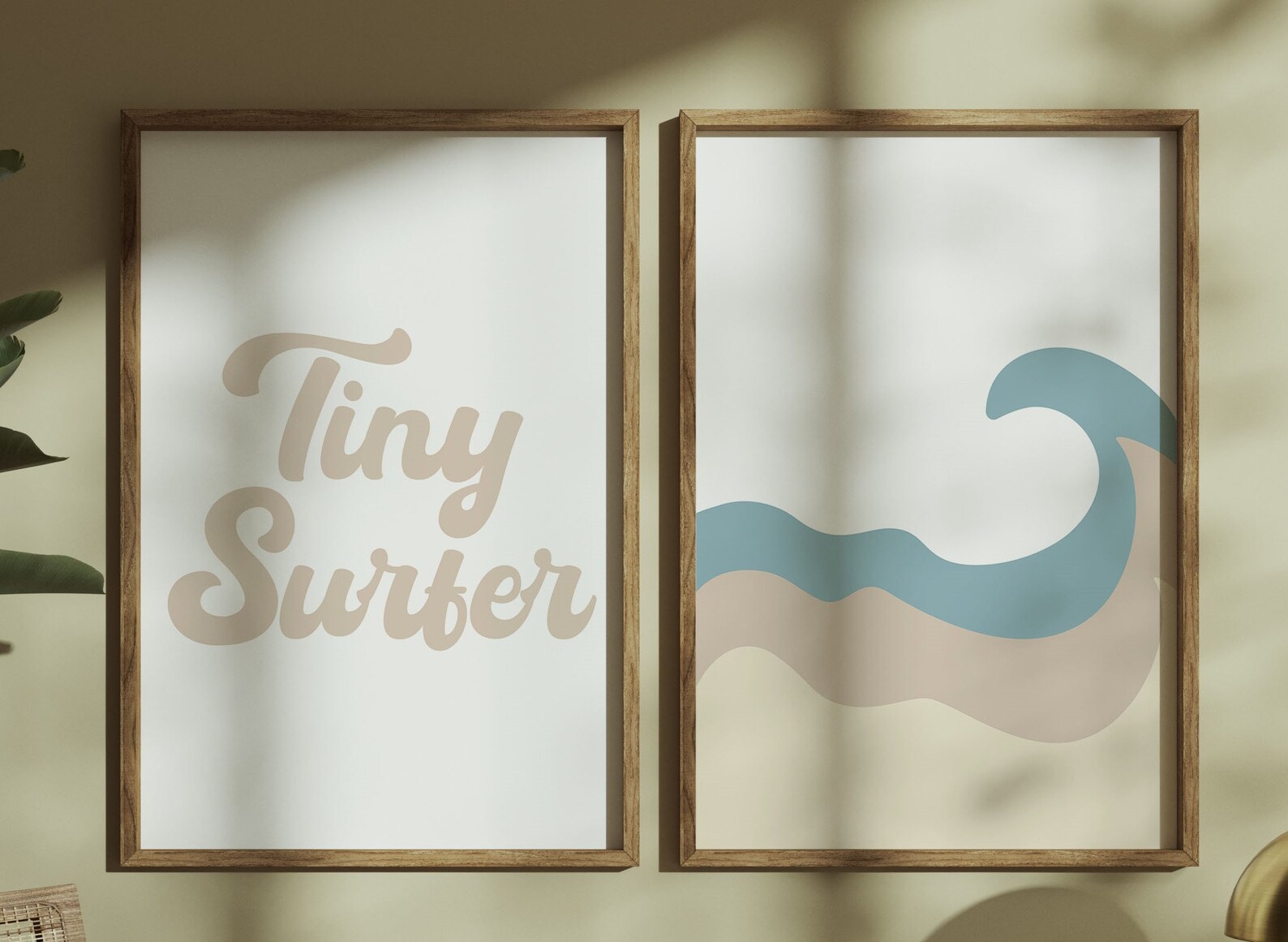 Neutral Playroom Wall Art Decor Beachy Quote Summer 2 Piece Wall Art ...