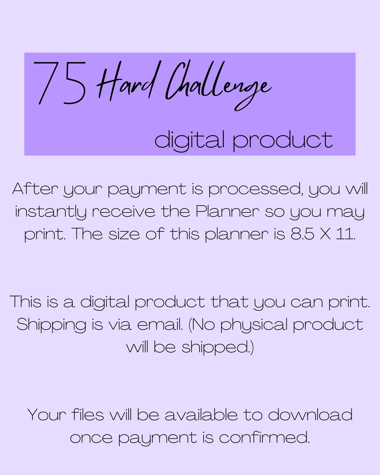 75 Hard Printable Planner 2022 Printable Planner - Etsy