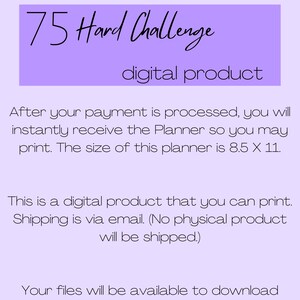 75 Hard Printable Planner 2022 Printable Planner - Etsy
