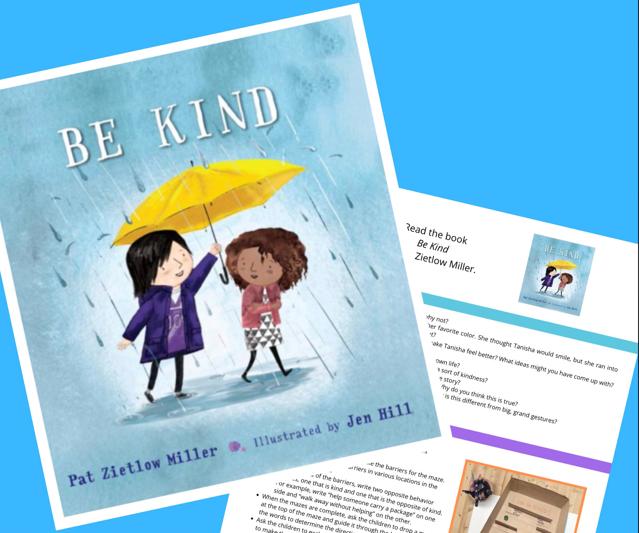 Lesson Plan Be Kind by Pat Zietlow Miller Literacy, SEL, and Making - Etsy