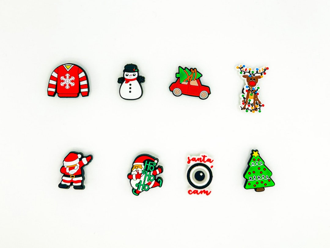 Christmas Croc Charm Santa Claus Croc Charm Christmas Tree Croc Charm ...