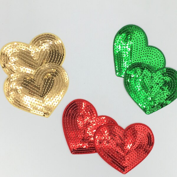 Sequin Heart - Etsy