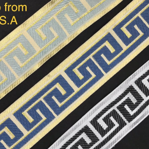 Greek Key Ribbon - Etsy