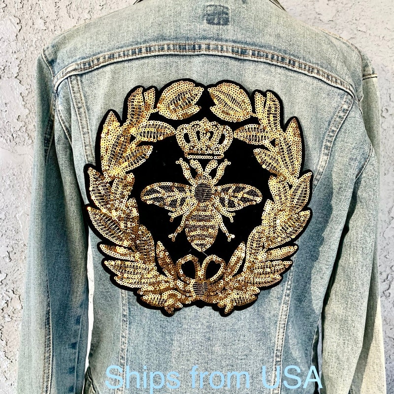 Large Bee Patch - Etsy