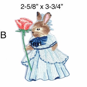 Peter Rabbit Embroidered Iron on Decorative Patch Applique - Etsy